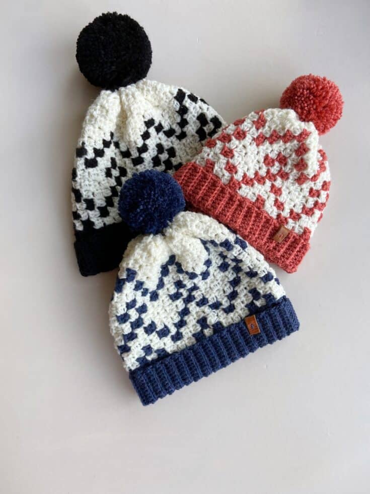 Widcombe c2c Crochet Hat Pattern Free | HanJan Crochet