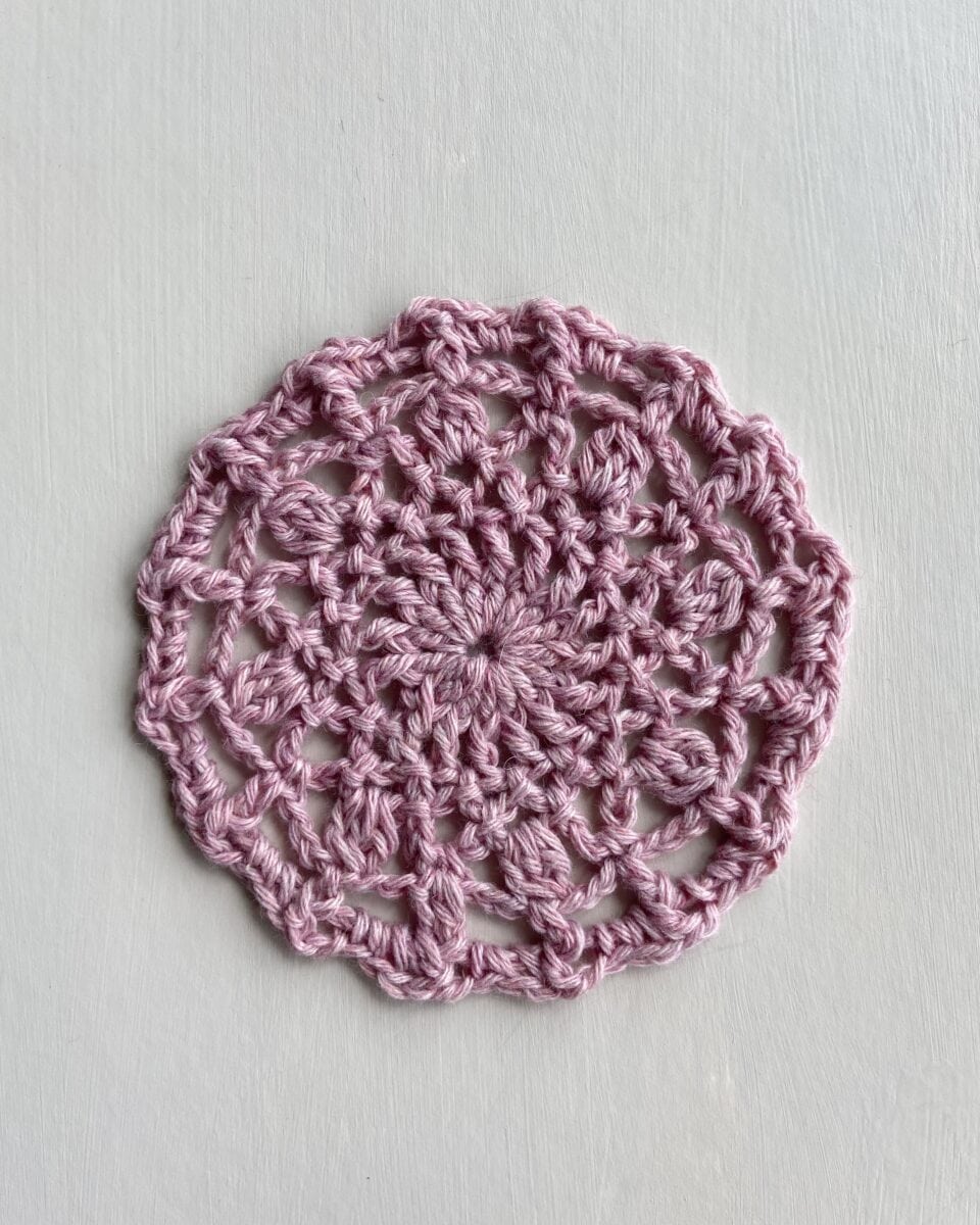 Free Crochet Coaster Pattern - Lacy and Delicate | HanJan Crochet