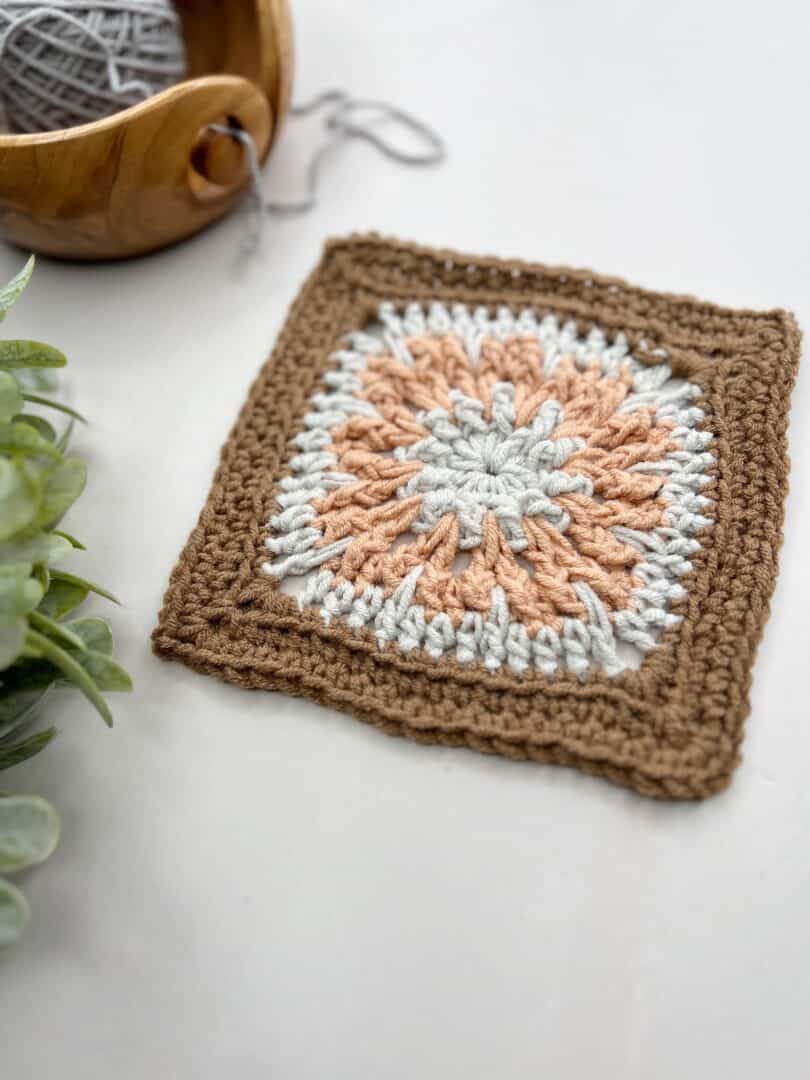 Textured Crochet Square Pattern | HanJan Crochet