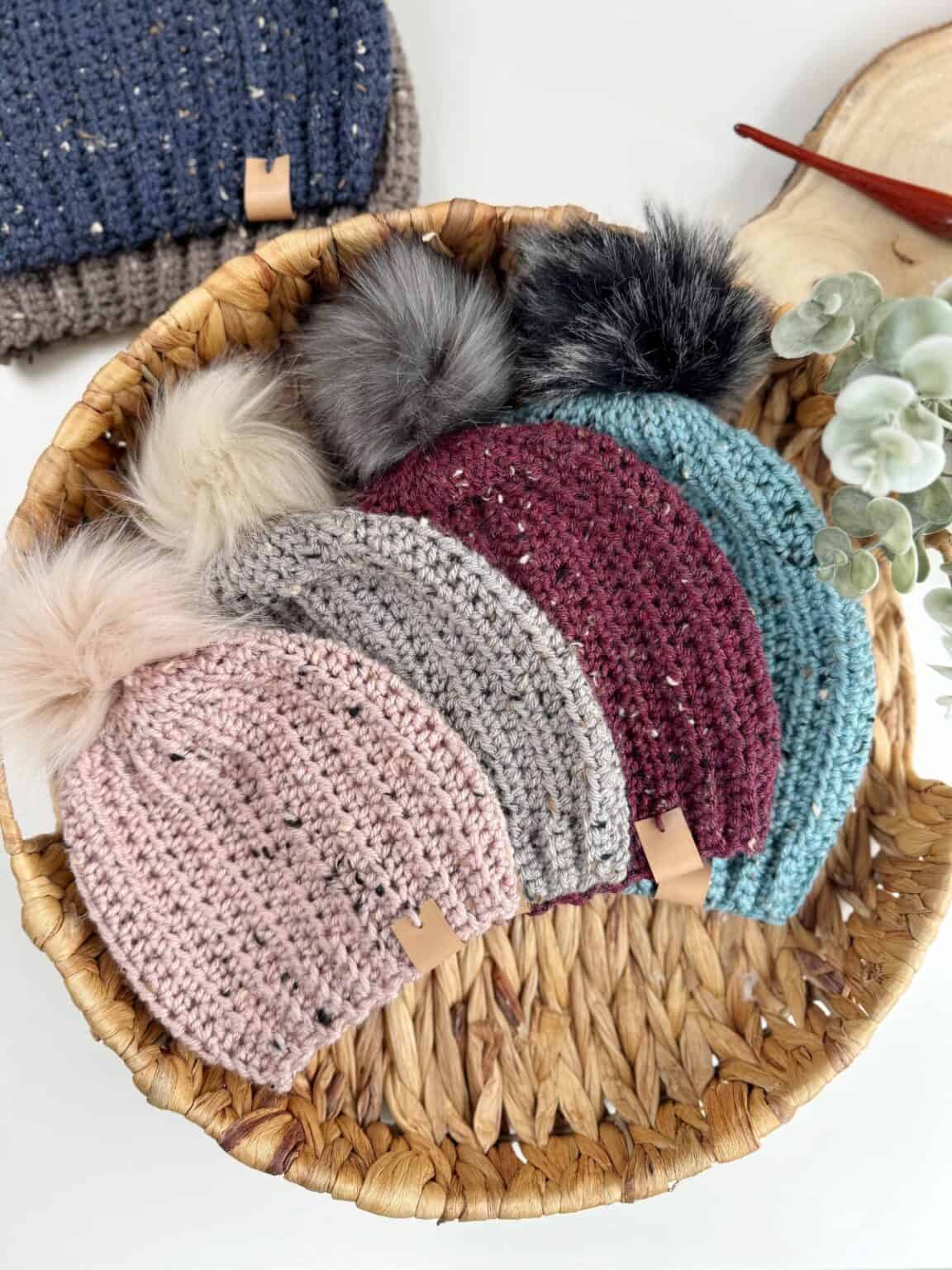 Easy Crochet Hat Pattern For Beginners | HanJan Crochet